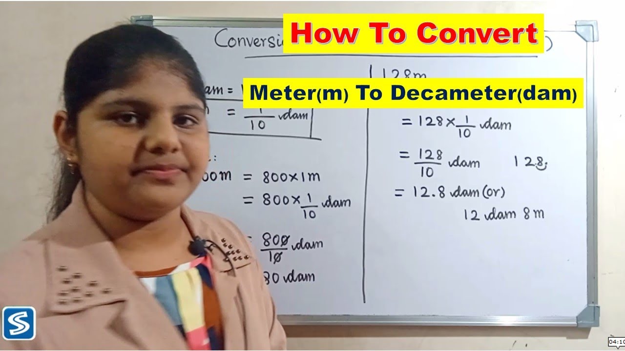 Conversion Of Meter To Decameter Meter To Decameter How To Convert