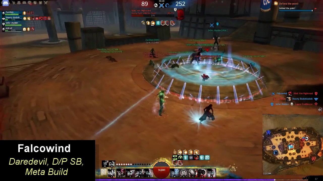 Guild Wars 2: PVP No. 10 (Falcowind, Thief Daredevil D/P SB, Meta Build ...