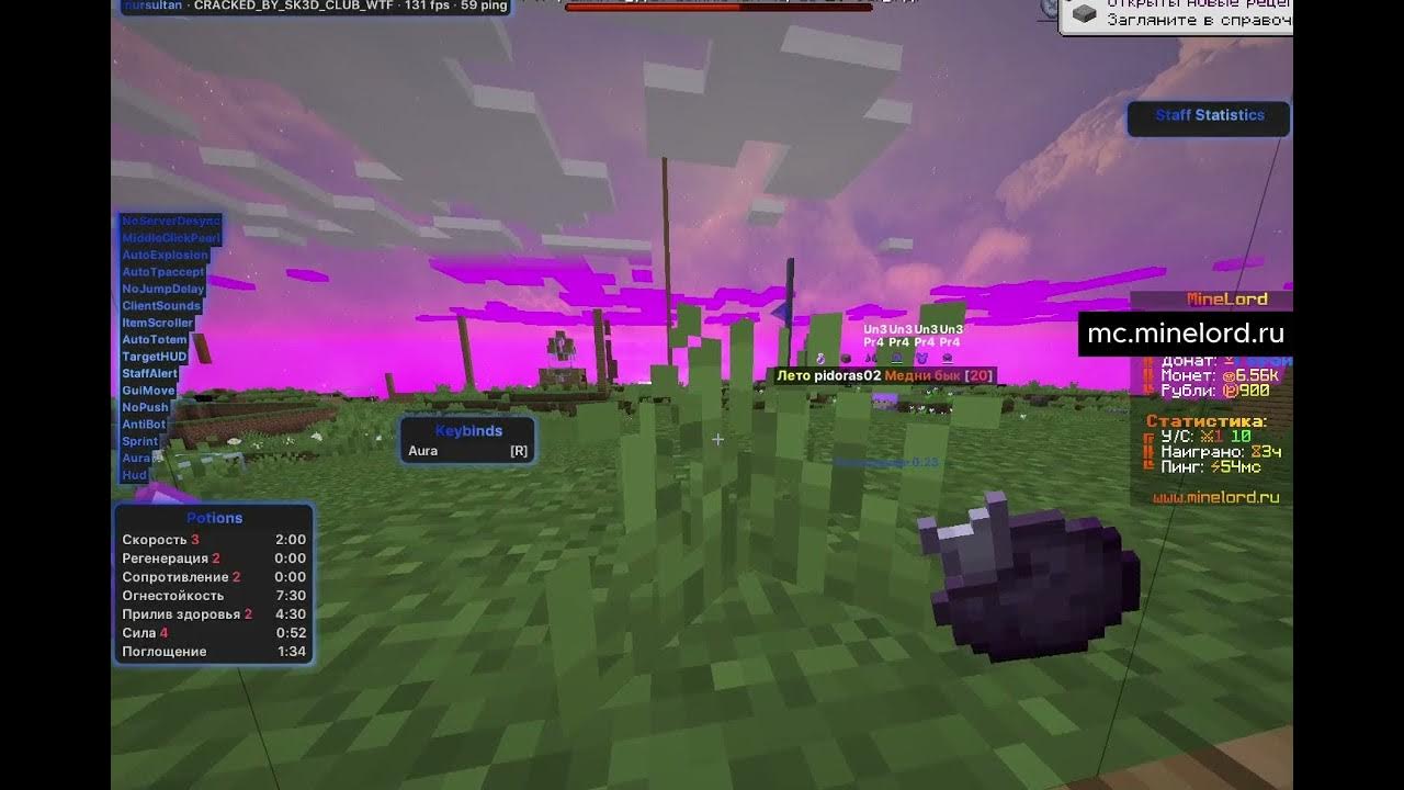 Pvp minelord nursultan crack minelord ezz sunrise smertnix celestial reallyworld hollyworld ...