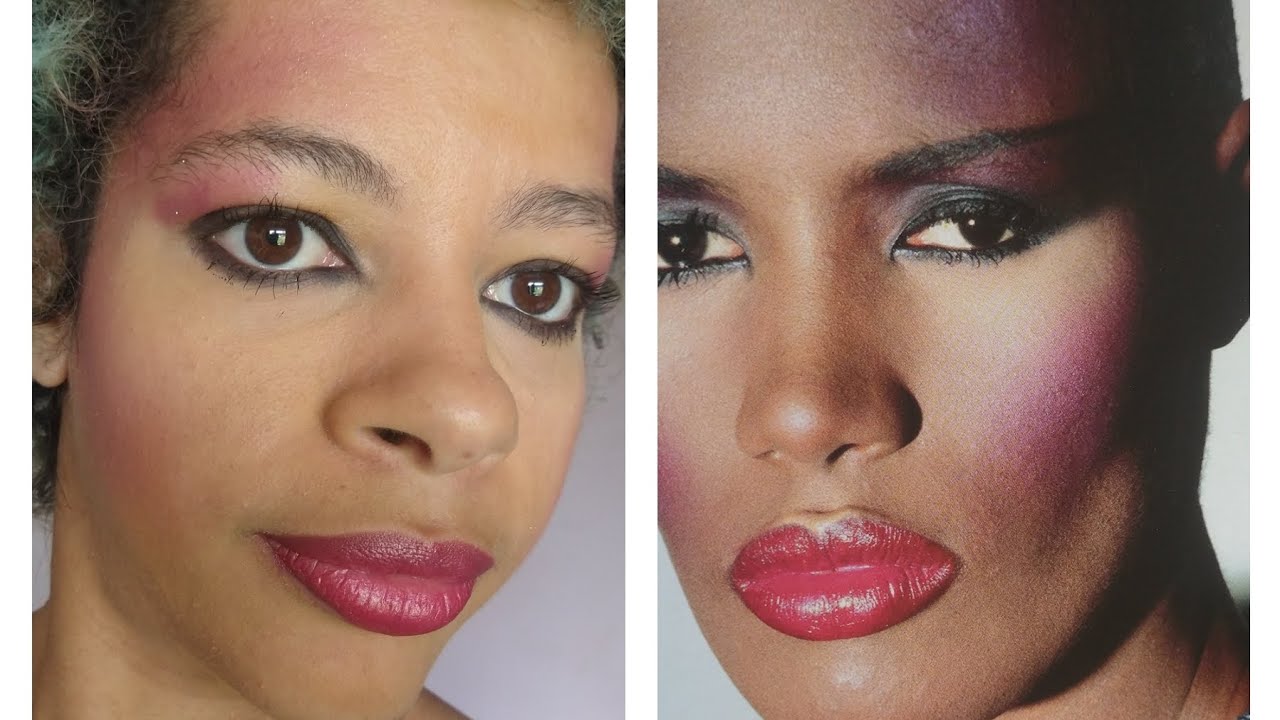 grace jones inspired makeup tutorial - YouTube