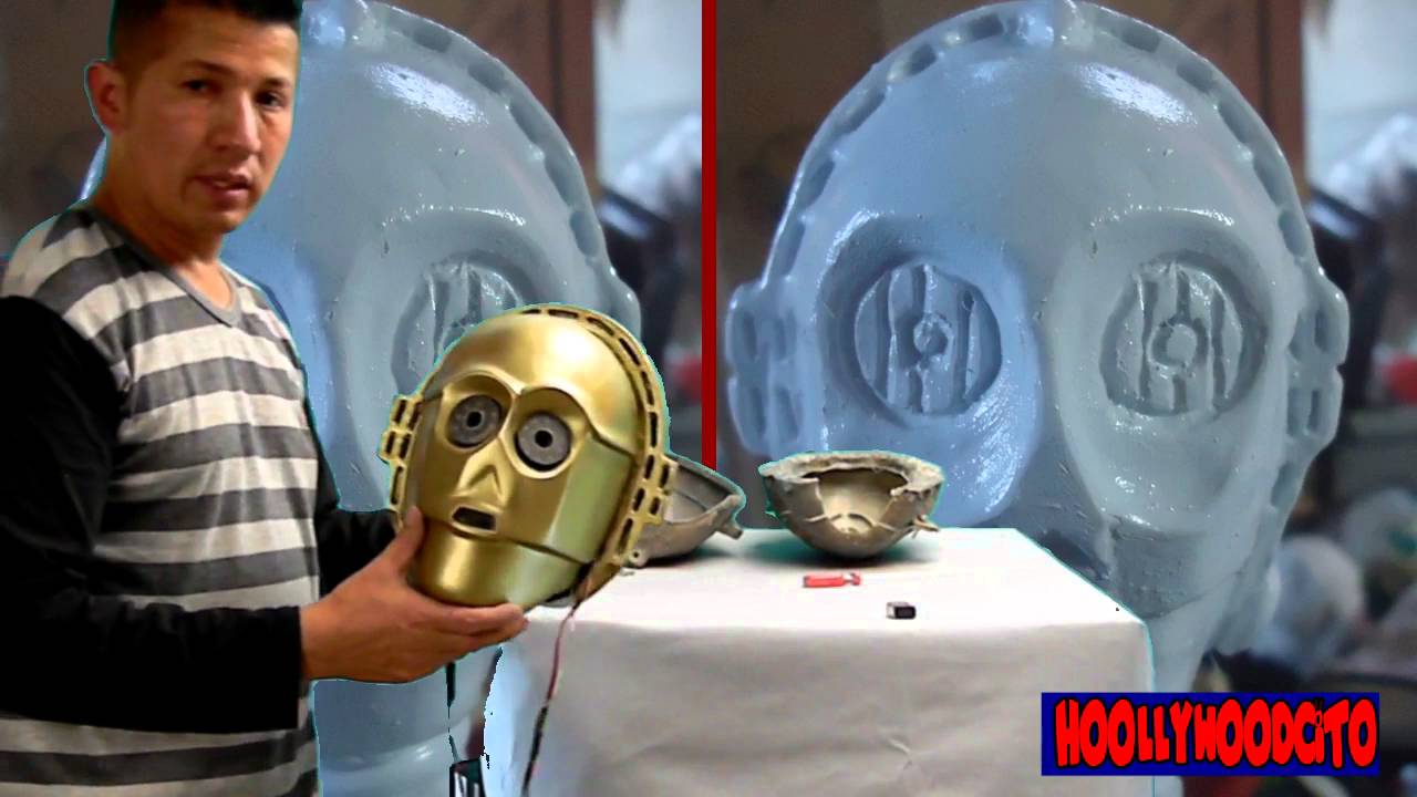 🎞 como hacer un personaje de cine C3PO CABEZA 🤖 STAR WARS 📽 - YouTube