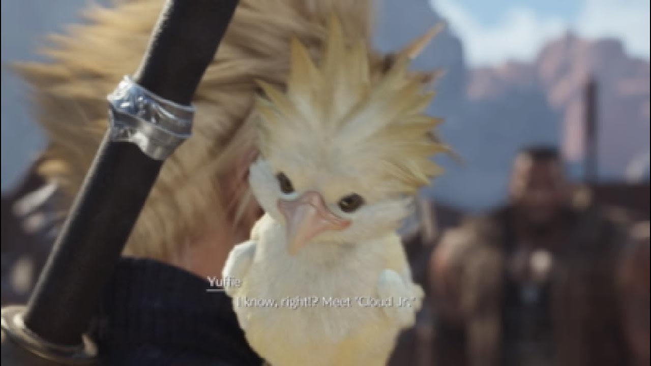 Final Fantasy VII Rebirth - Cloud meets Cloud Jr - YouTube