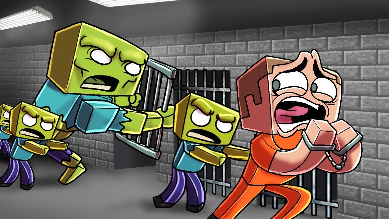 Minecraft | BREAKOUT OF THE ZOMBIE PRISON! (Zombie Escape Challenge ...