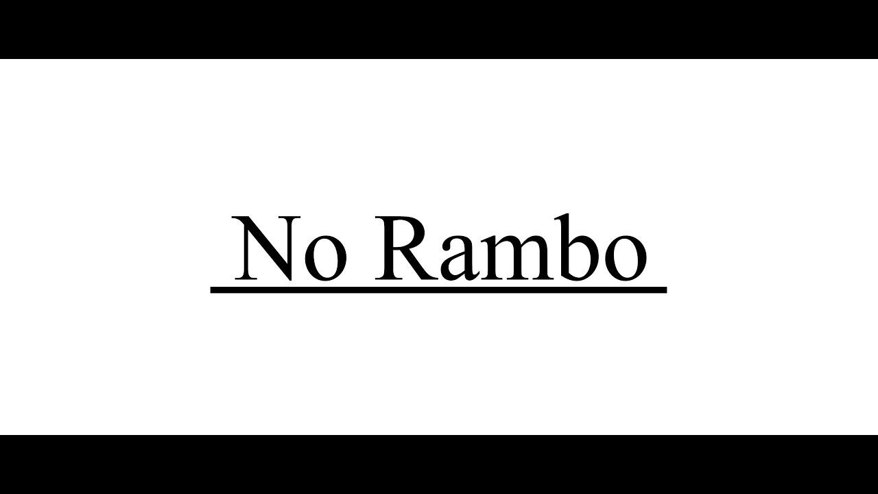 No Rambo (Animation) - YouTube