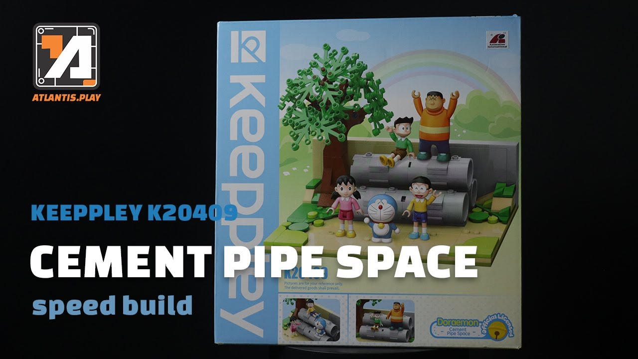 Keeppley Doraemon Cement Pipe Space | Speed Build | ASMR - YouTube
