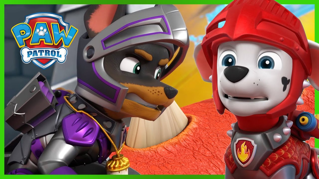 Rescue Knights Save Baby Dragons and MORE - PAW Patrol - Cartoons for ...