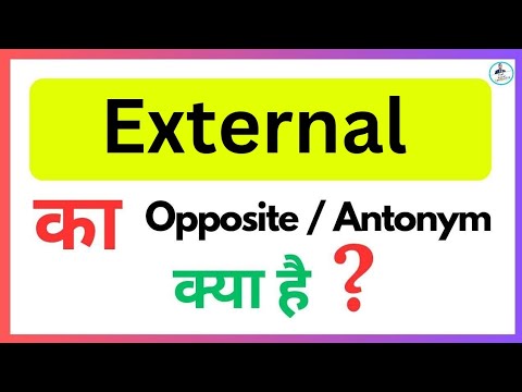 External opposite word / external opposite meaning / external opposite ...