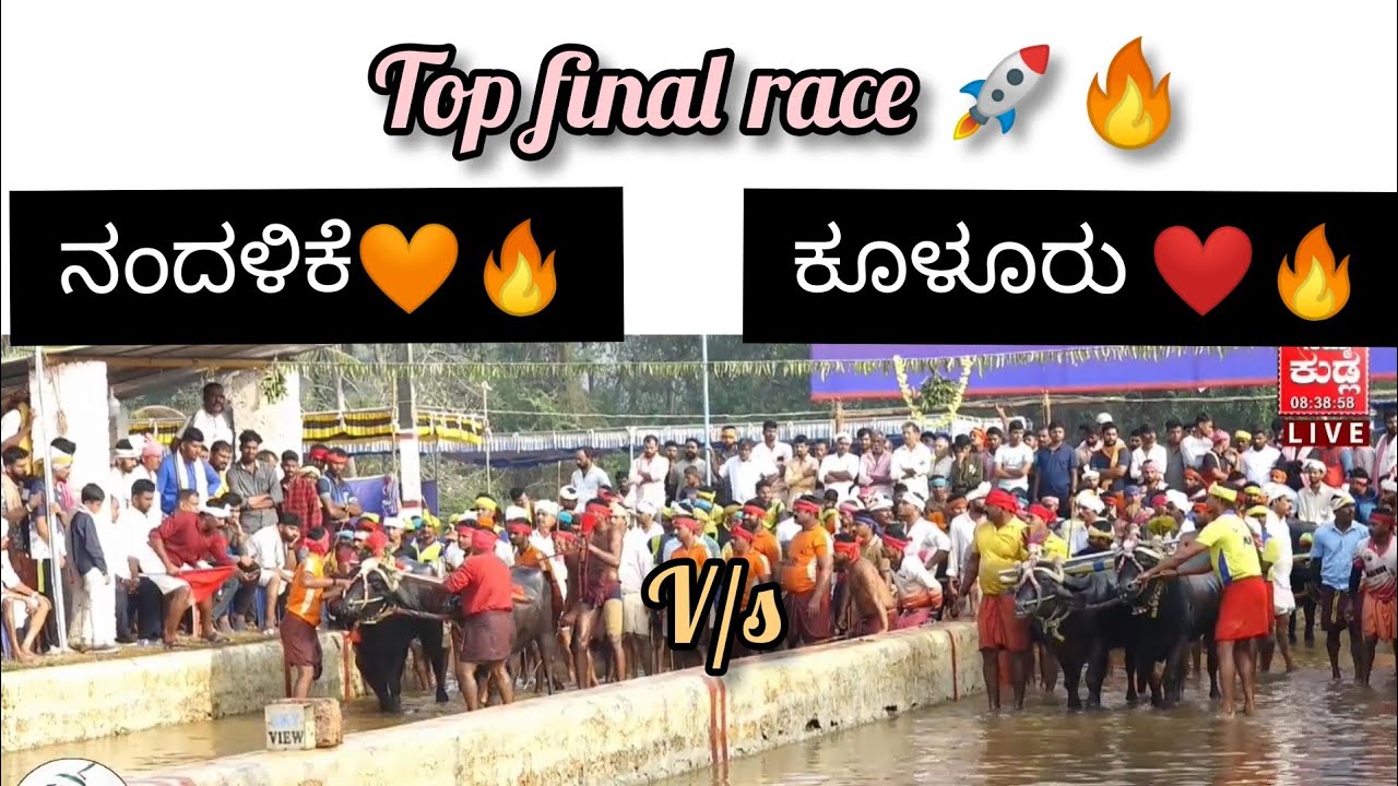 Nandalike🧡🔥 V/S kooluru🔥♥️. Top final race in vamanjoor kambala🔥 ️2023 ...