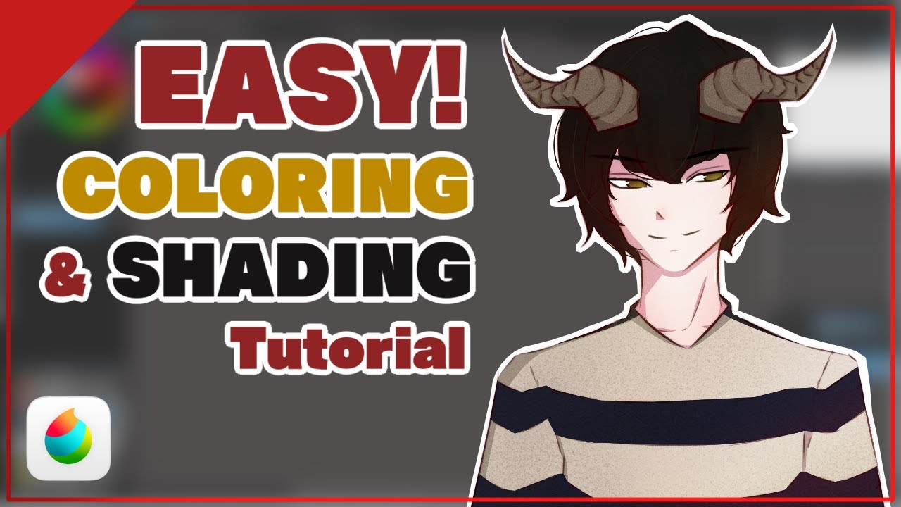 Simplest Way to Color and Shade an Anime Drawing Digitally | Tutorial ...