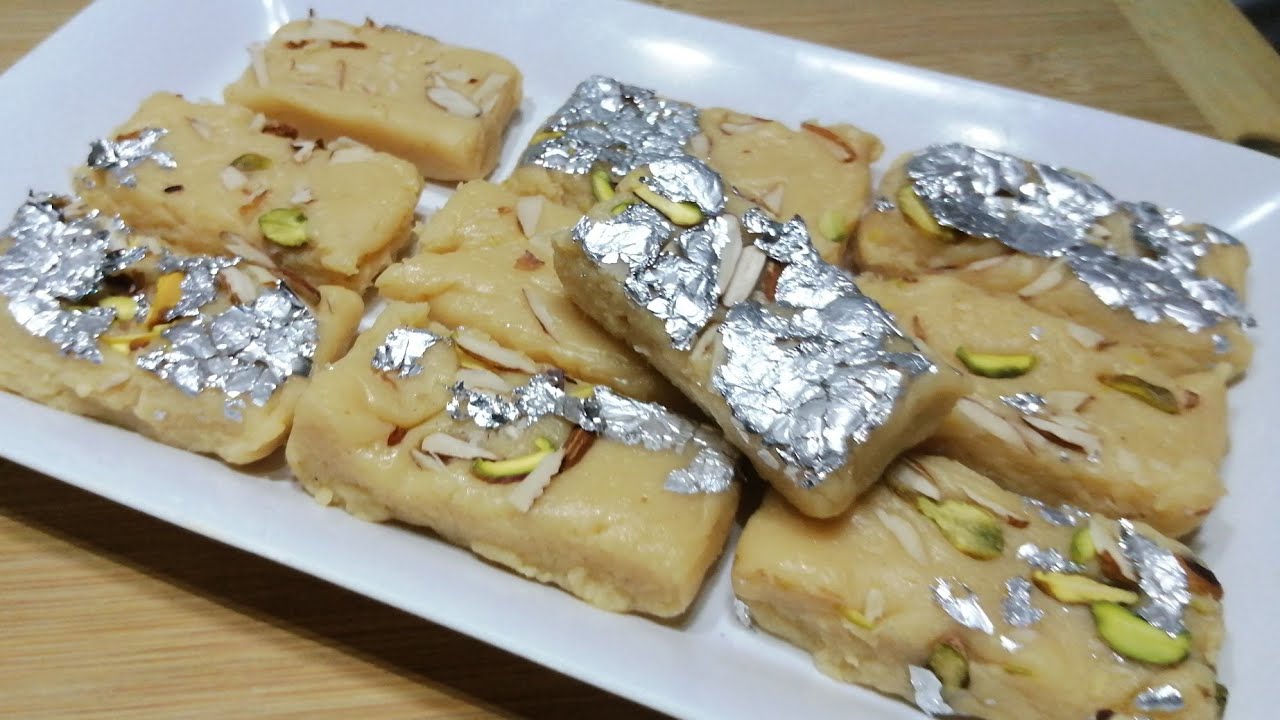 Milk Barfi Recipe..Homemade Barfi Recipe by Creative Cooking Corner ...