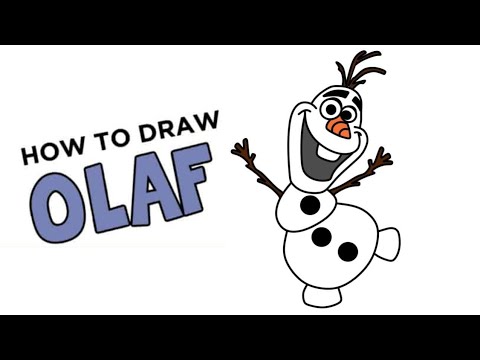 Drawing and Coloring Olaf From Frozen For Kids and toddlers||Easy Olaf ...