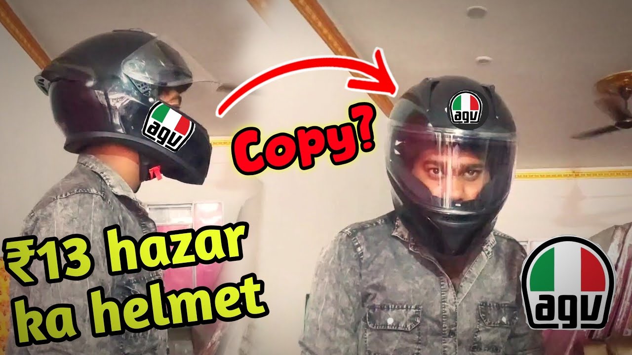 Finally AGV Helmet Copy le liya 🤯 | AGV Copy Helmet - YouTube