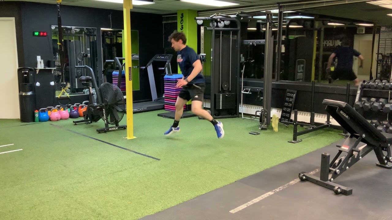 Single Leg Hop With Stabilization (Transverse Plane) - YouTube