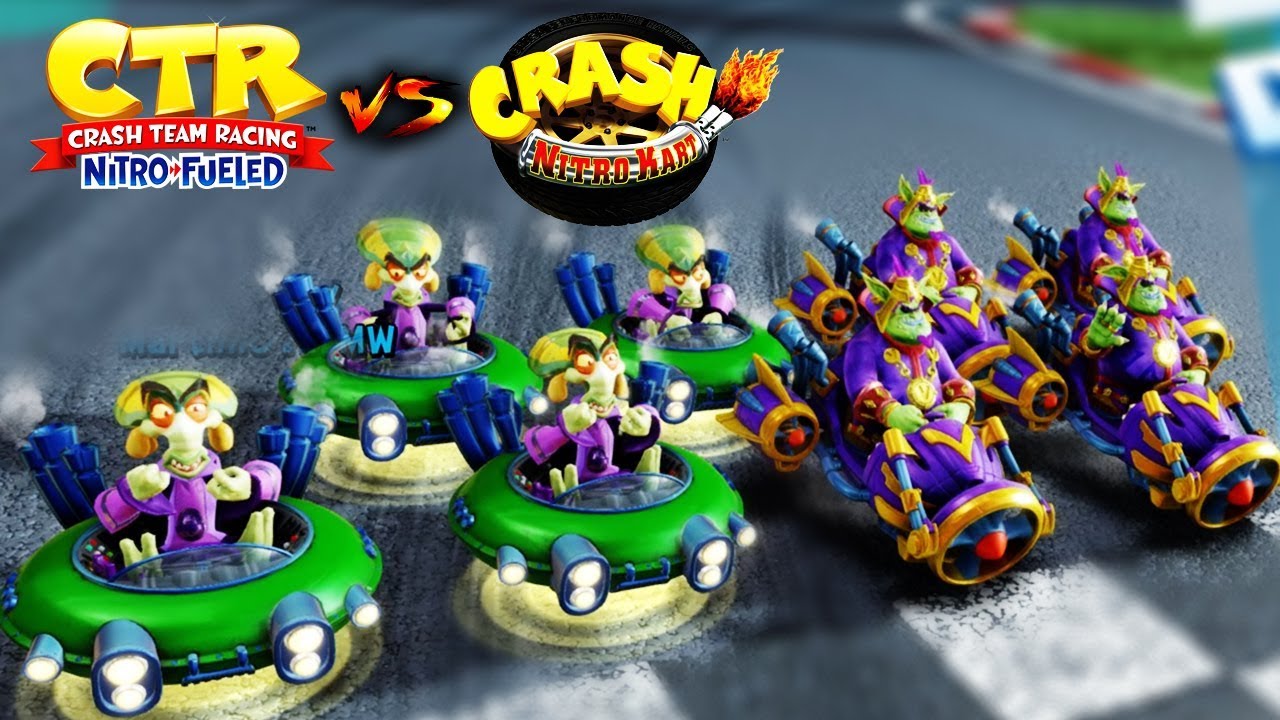 Crash Team Racing Nitro-Fueled | CTR bosses vs CNK bosses | Online ...