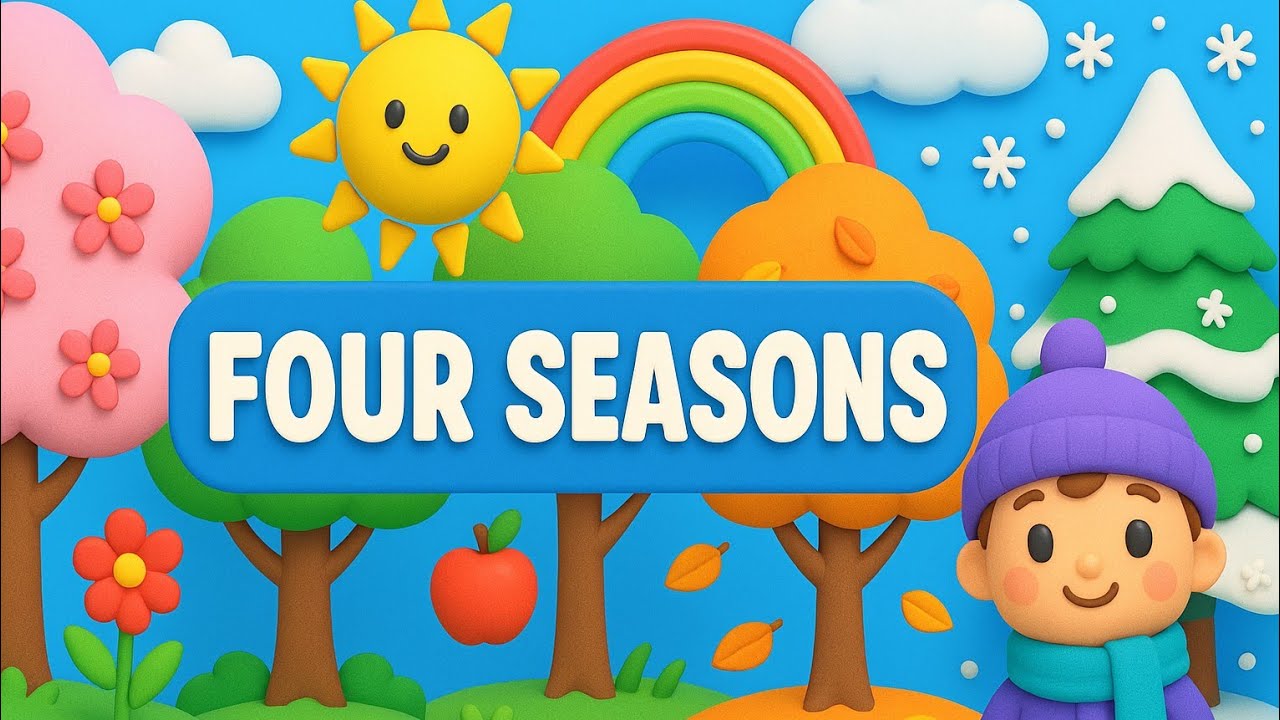 🌸☀️🍂 ️ The Four Seasons Song for Kids | Learn Spring, Summer, Fall ...