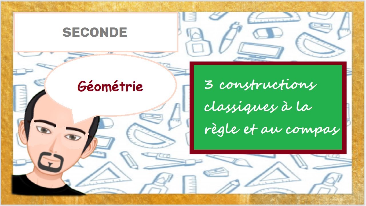 Constructions à la règle et au compas - YouTube