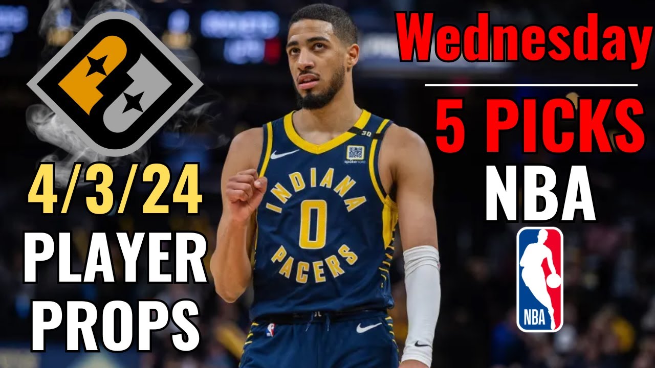 PRIZEPICKS NBA WEDNESDAY 4/3 CORE PLAYER PROPS!! - YouTube
