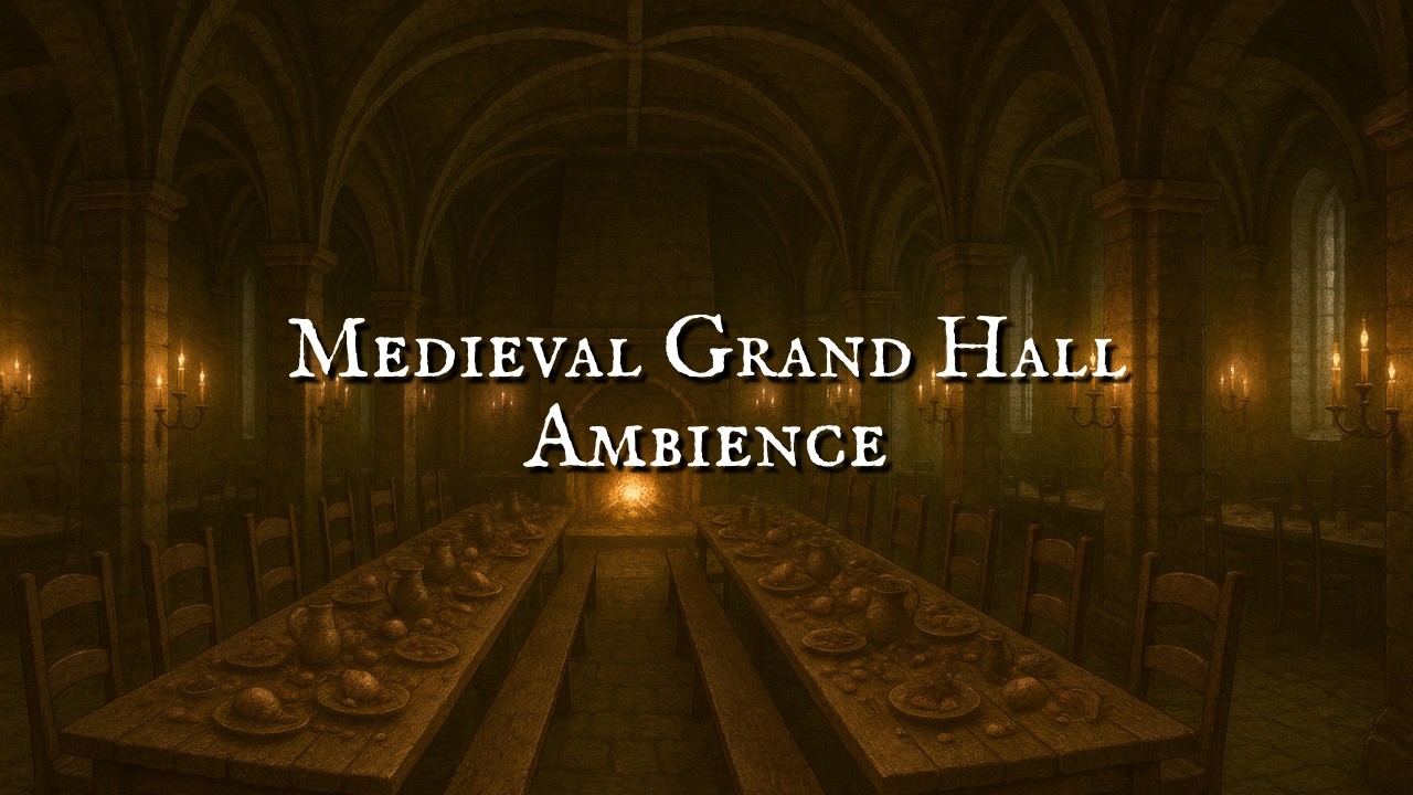 Relaxing Medieval Grand Hall Ambience | 2 Hours Medieval Ambience for ...