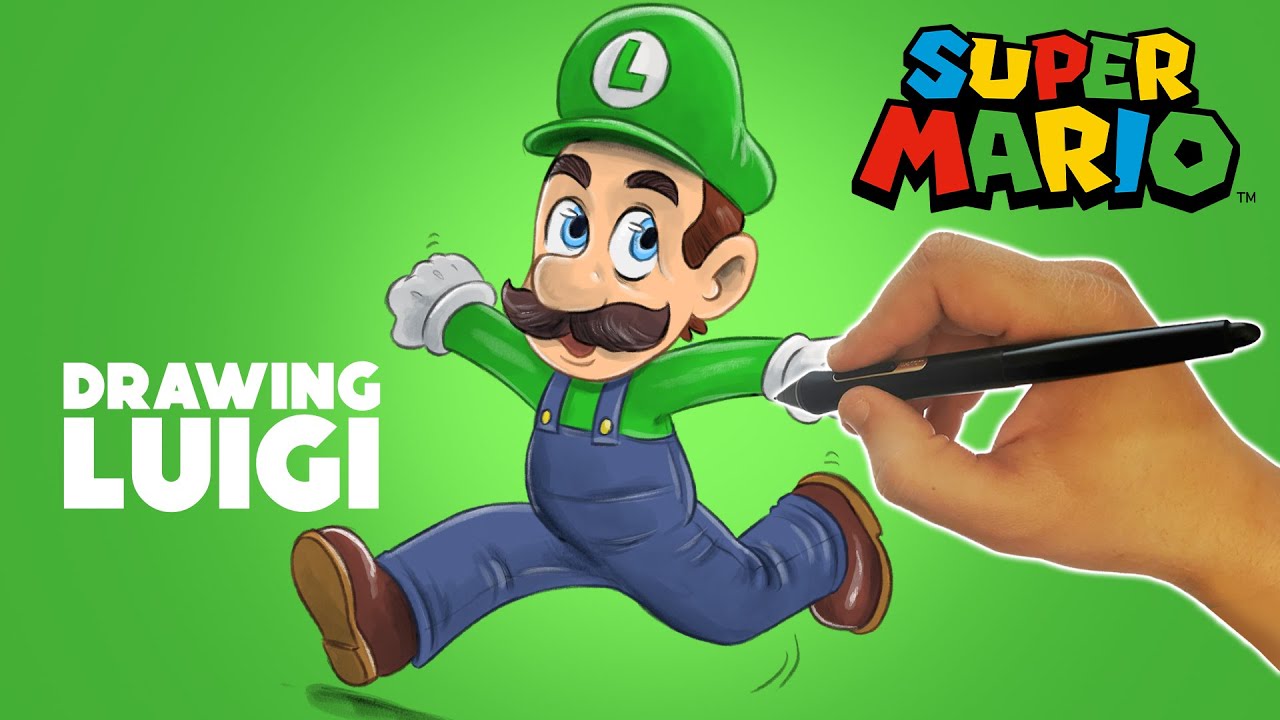 How To Draw Luigi | Super Mario - YouTube
