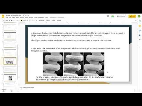 Image enhancement using histogram statistics - YouTube