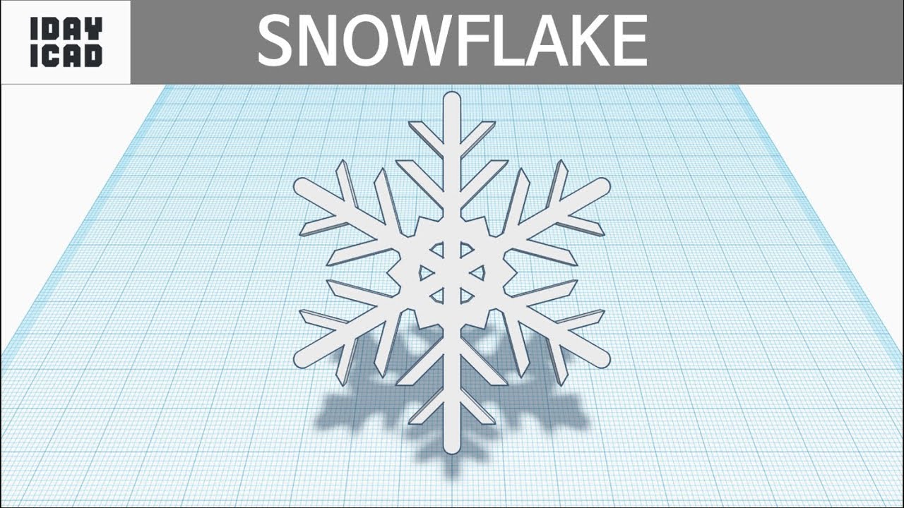 1day1cad Snowflake Tinkercad Know How Style Education Youtube