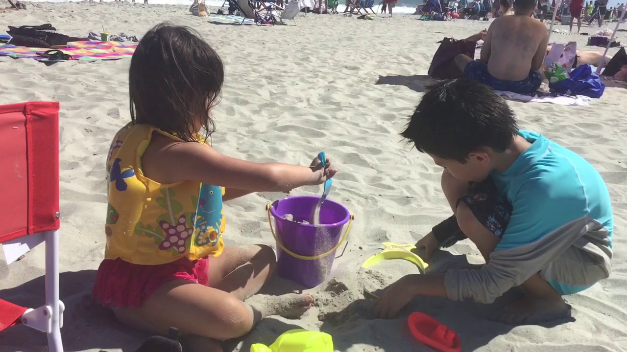 Kids on the beach - YouTube