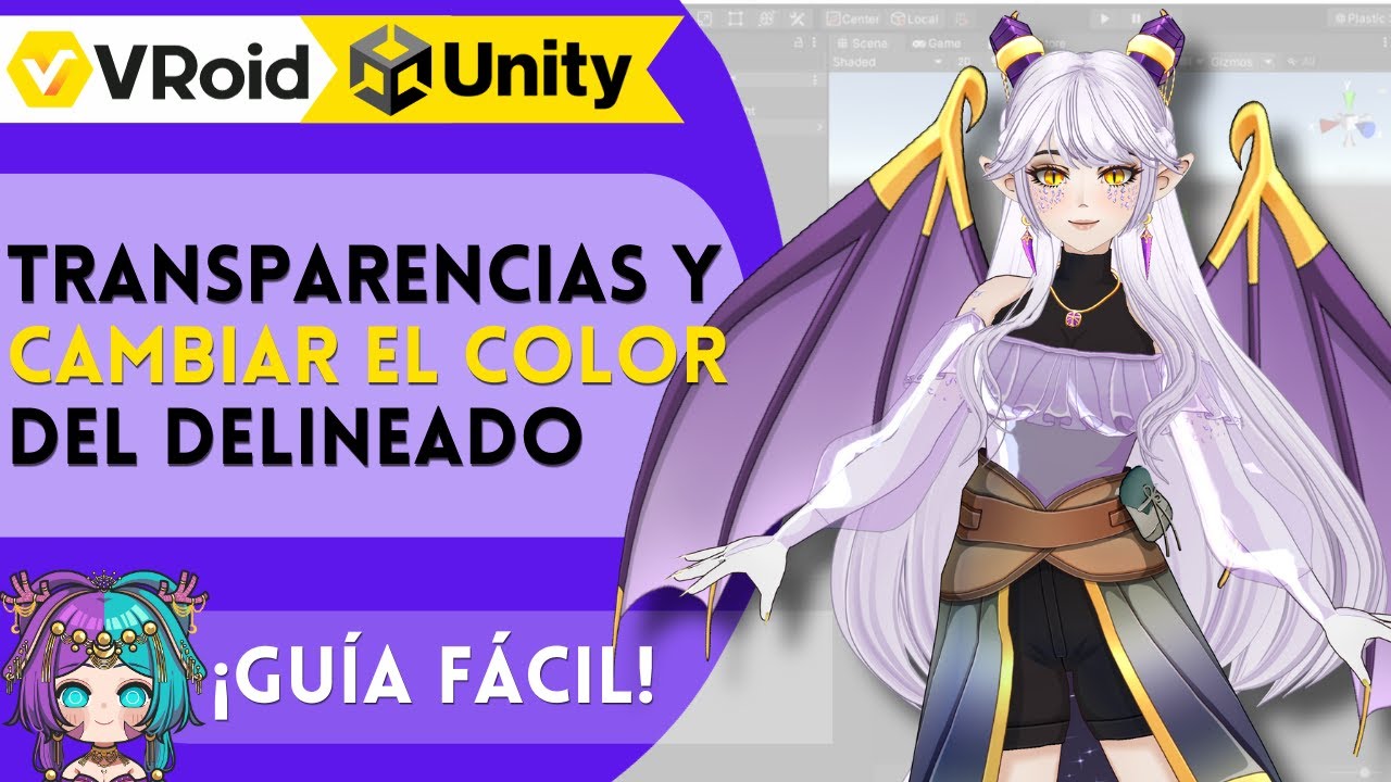 MANUAL DE VROID + UNITY // 2. Transparencias y Cambiar el Color del ...