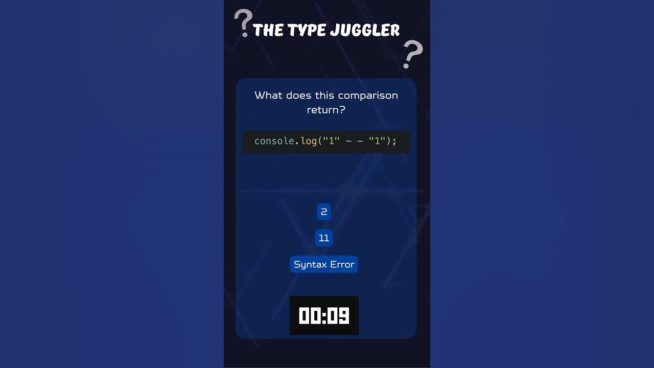 🤔 Why Does 1 1 In Javascript Surprise Everyone Programming Riddle Youtube