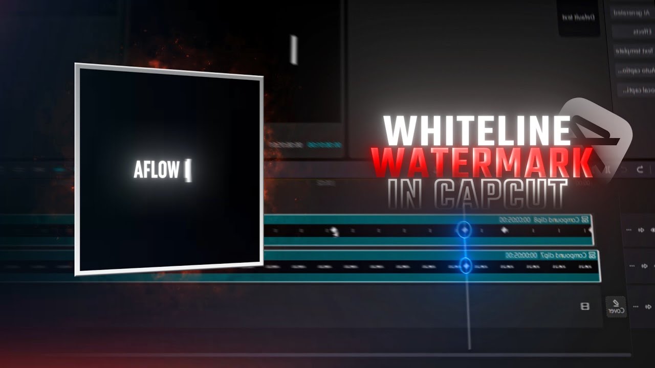 Smooth Whiteline Watermark Animation || CAPCUT PC TUTORIAL - YouTube