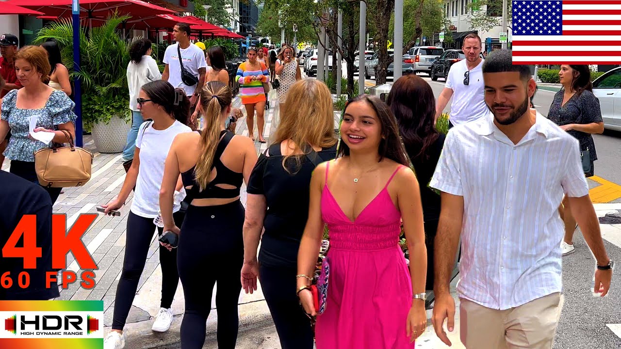 Miami Downtown Walk on a Beautiful Day 4K - YouTube