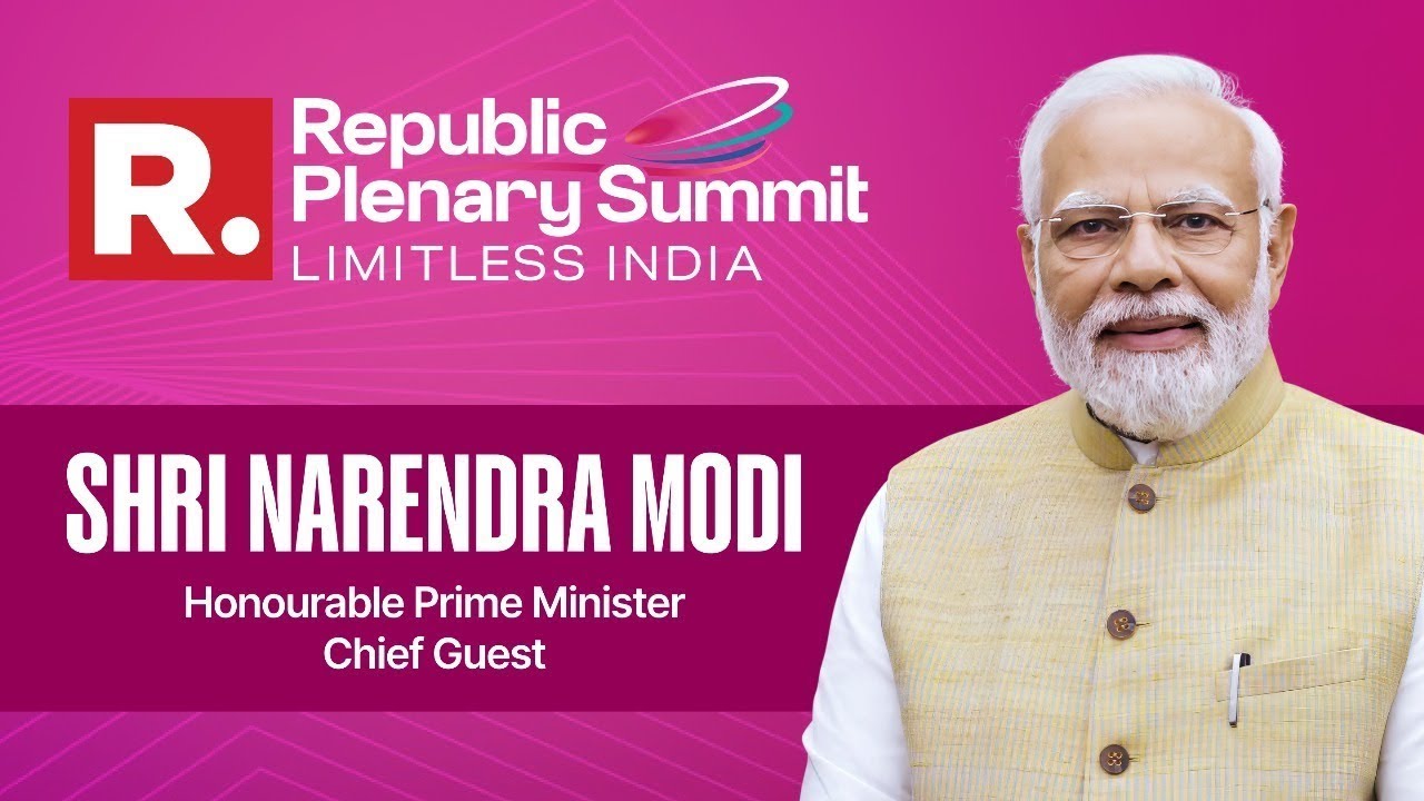 PM Narendra Modi At India's Largest News Event: Republic Plenary Summit ...