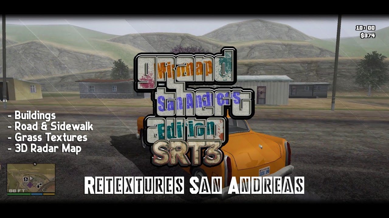 SRT3 2014 San Andreas Retextures (No Import) Full HD || GTA SA MOBILE ...