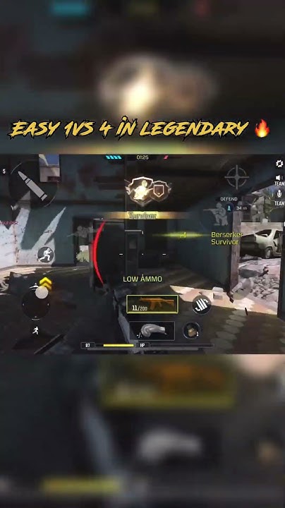 1vs 4 Codm In Legendary 🔥 | MP Ranked Codmobile #codm #codmobile #realsiuuu - YouTube