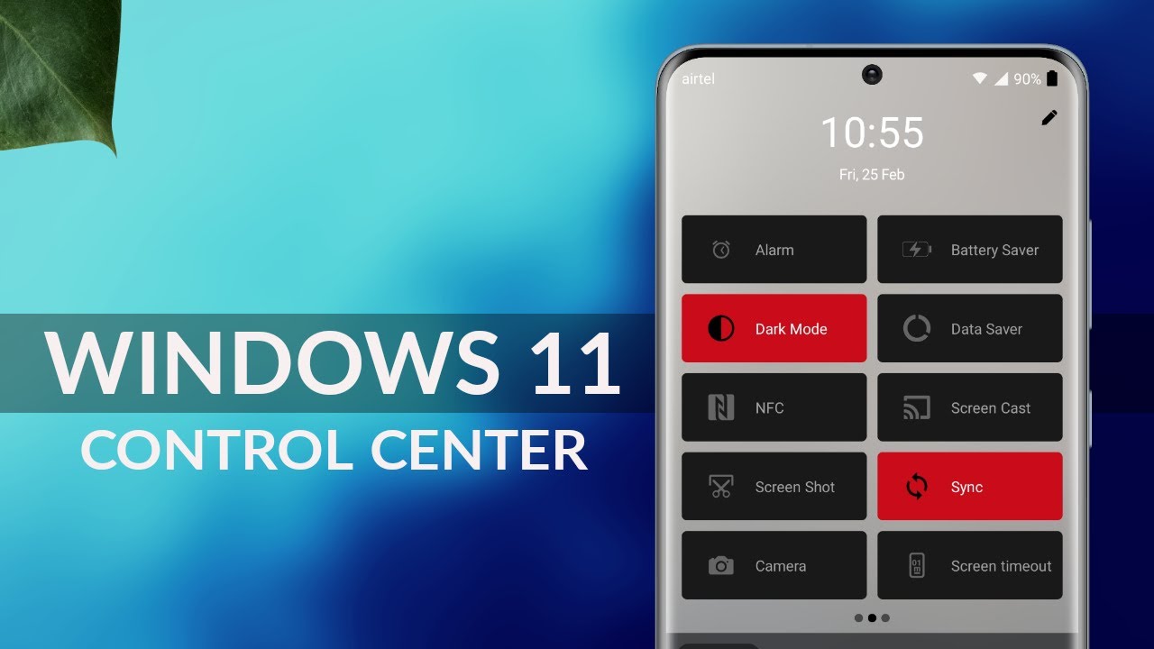 Windows 11 Control Center On Any Redmi,Poco & Xiaomi Device | Install ...