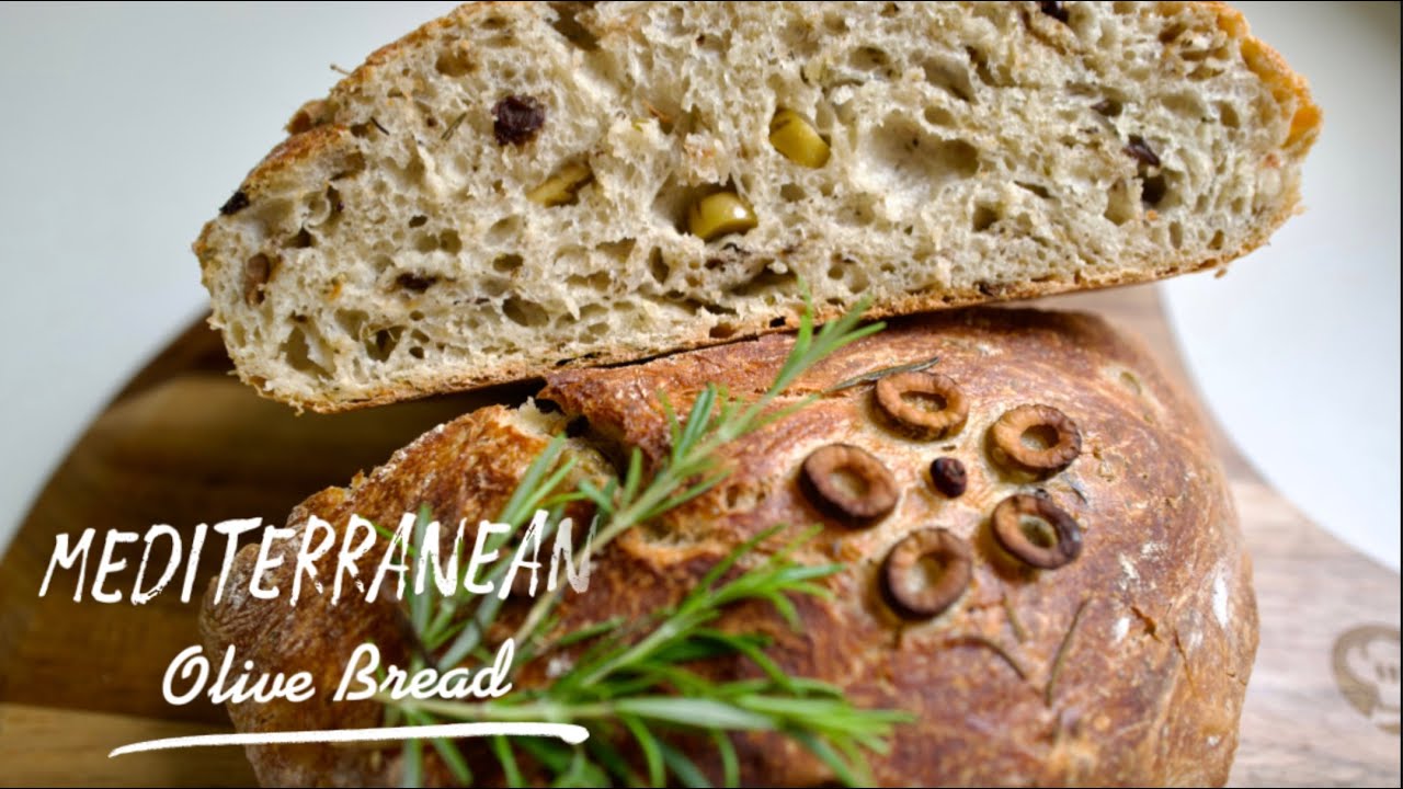 Mediterranean Bread with Olives, Oregano and Thyme. NO KNEAD recipe ...