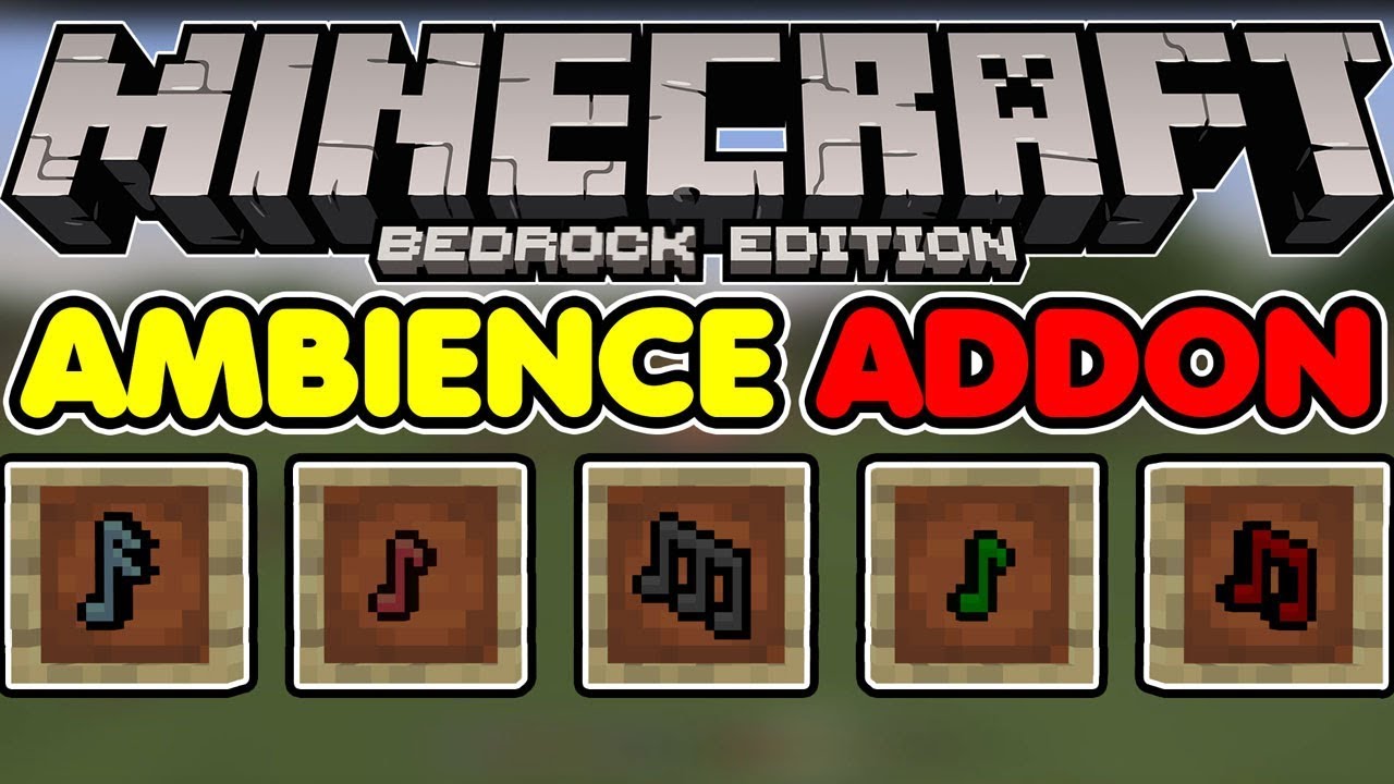 Minecraft Bedrock - Ambience Addon (More Ambient Sounds) - YouTube