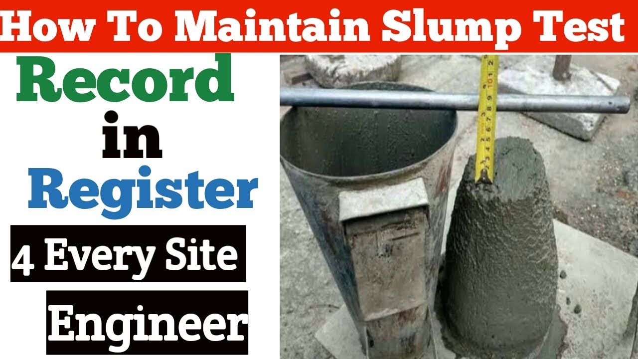 How to Maintain Slump Test Record In Register ? कैसे Slump test का ...