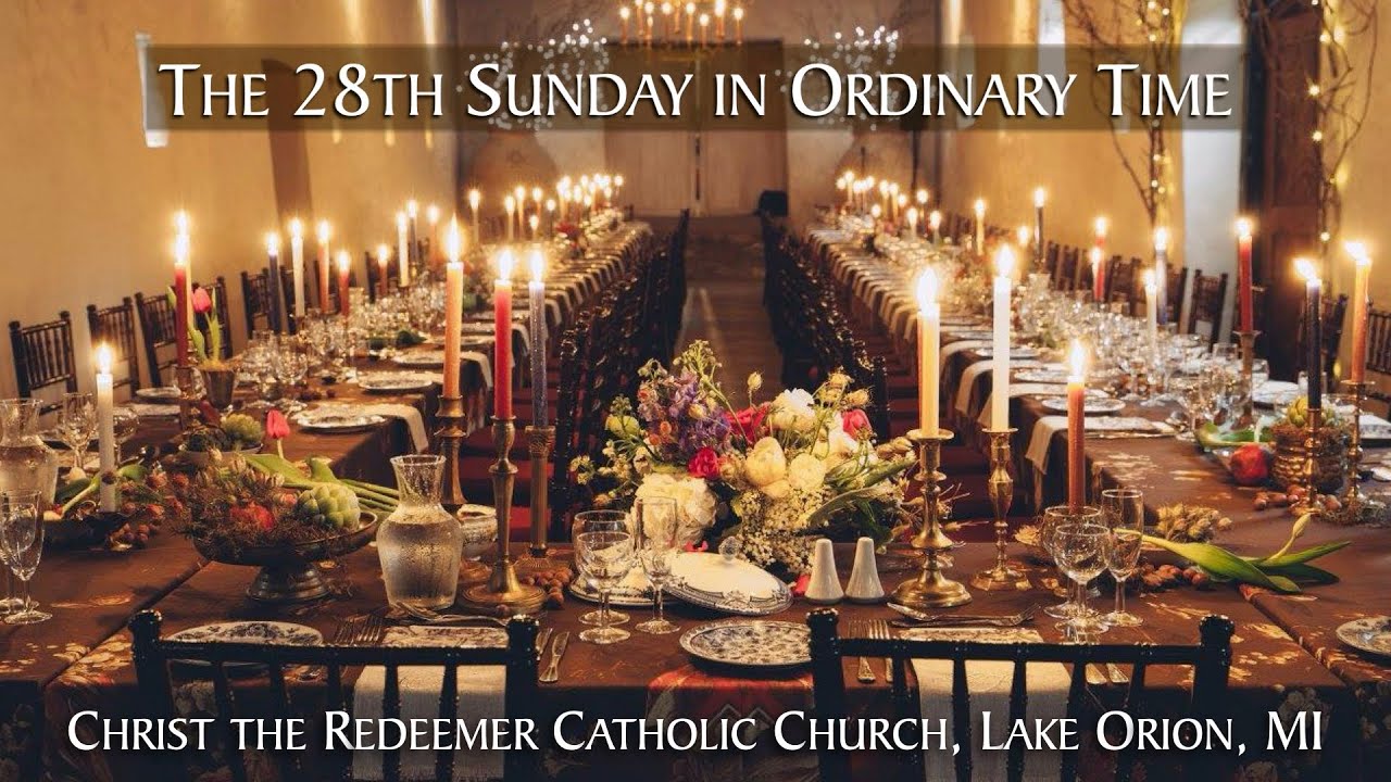 CTR-LO: Mass of the 28th Sun. in Ordinary Time-A - Live-streamed 5:00 ...