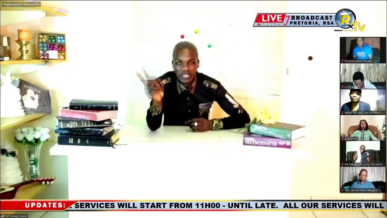09 NOVEMBER 2022 WEDNESDAY LIVE BROADCAST SERVICE WITH PROF. LESEGO DANIEL AND SONS PART 1 - YouTube