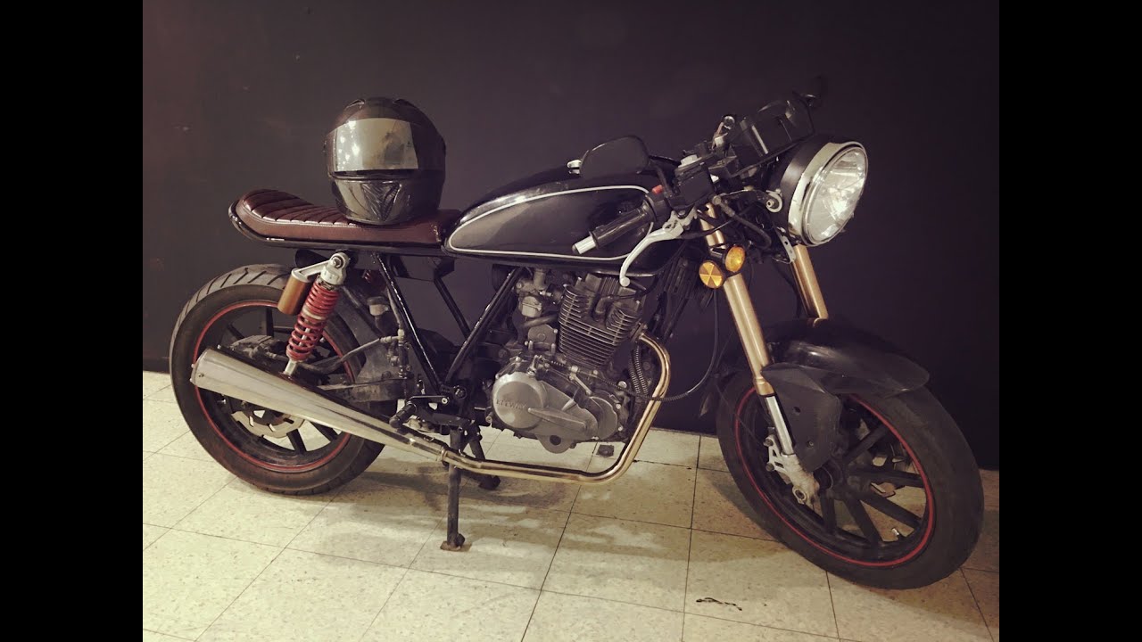 Keeway Rkv200 Cafe racer เห็นแค่ท้าย และเสียง - YouTube