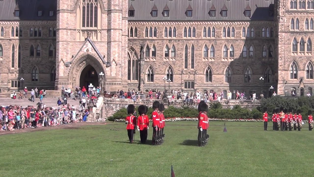 CANADA 2013: Changing of the guards at Parliament Hill in Ottawa - YouTube