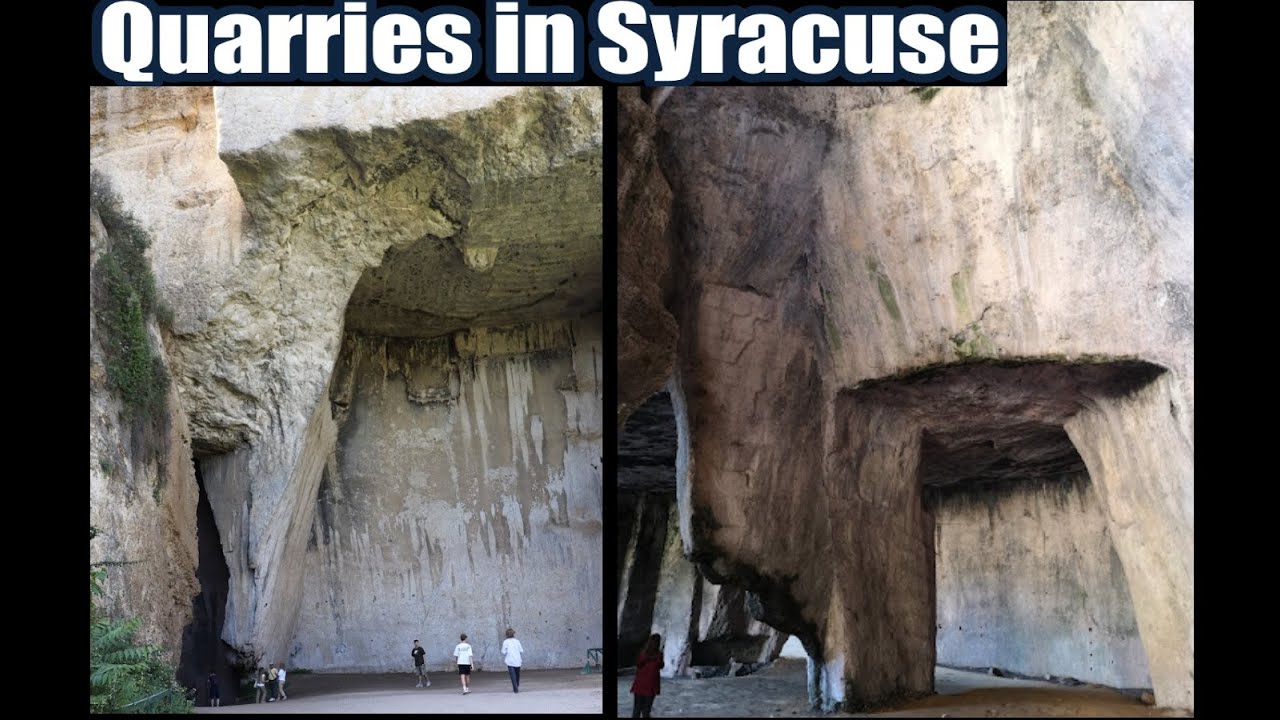 Enormous ancient quarries in Syracuse - YouTube