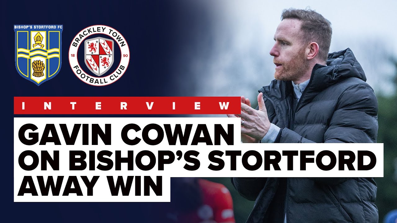 INTERVIEW: Gavin Cowan on Bishop's Stortford 1-2 Brackley Town - YouTube