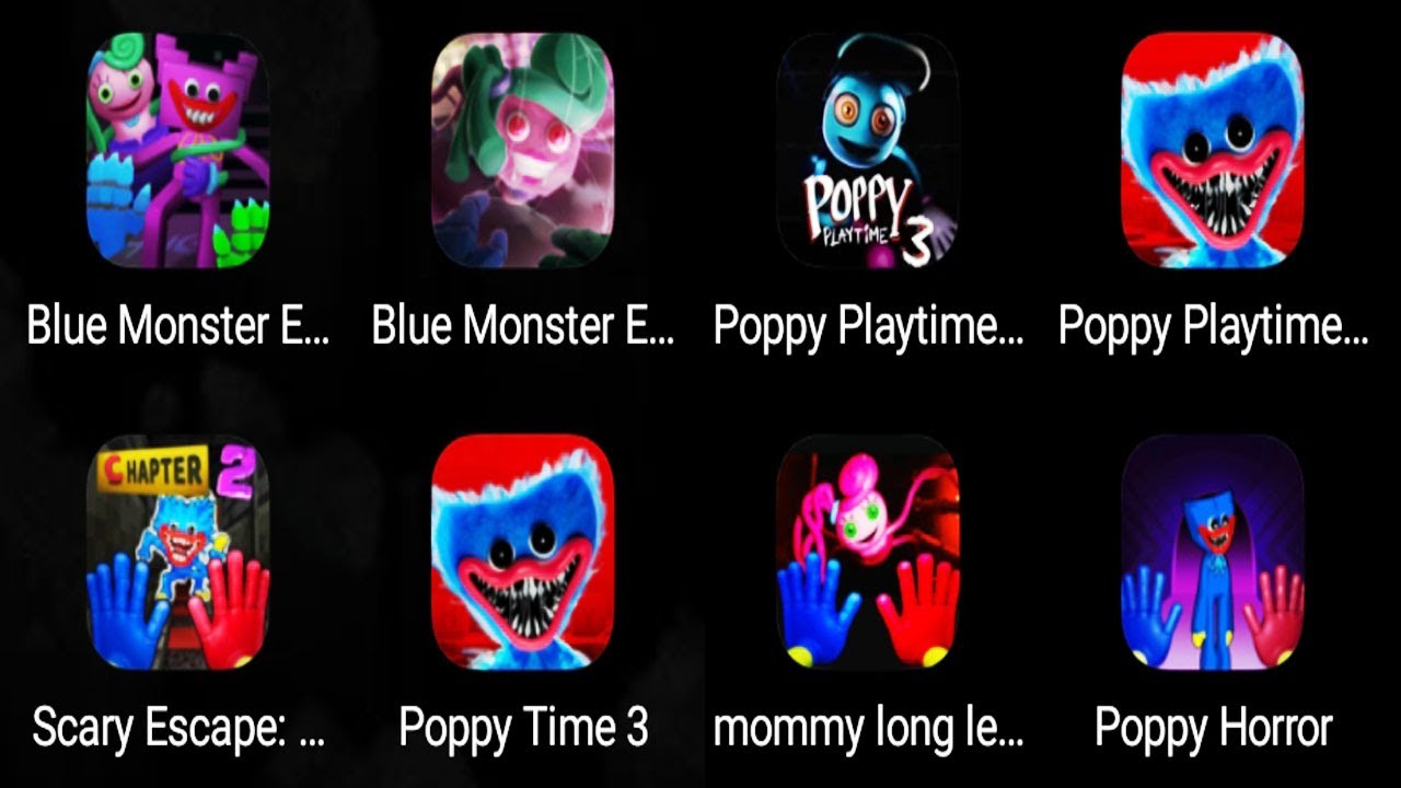Poppy Playtime Chapter 3,Scary Escape: Chapter 2,Blue Monster Escape ...