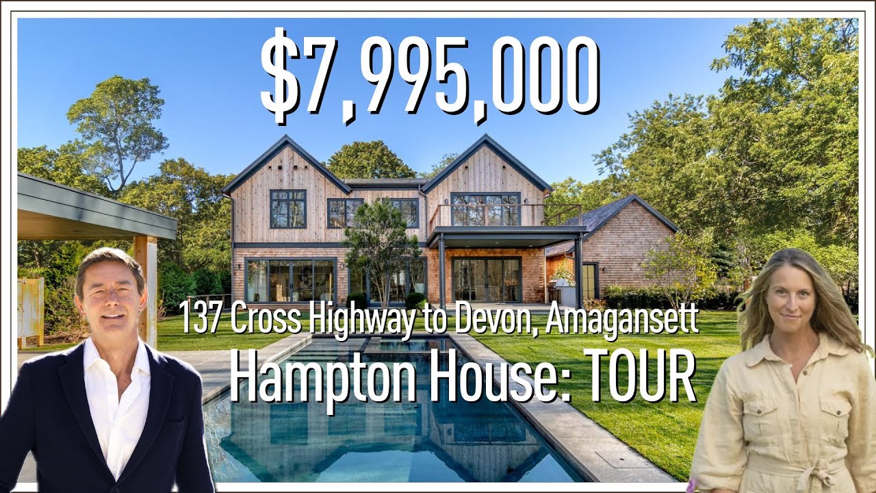 $7.99M Hamptons House Tour - 137 Cross Highway to Devon, Amagansett ...