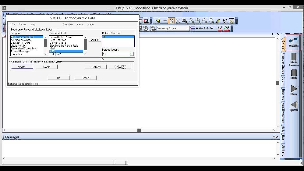 PRO/II Basic Procedures – Modifying a Thermodynamic Method - YouTube