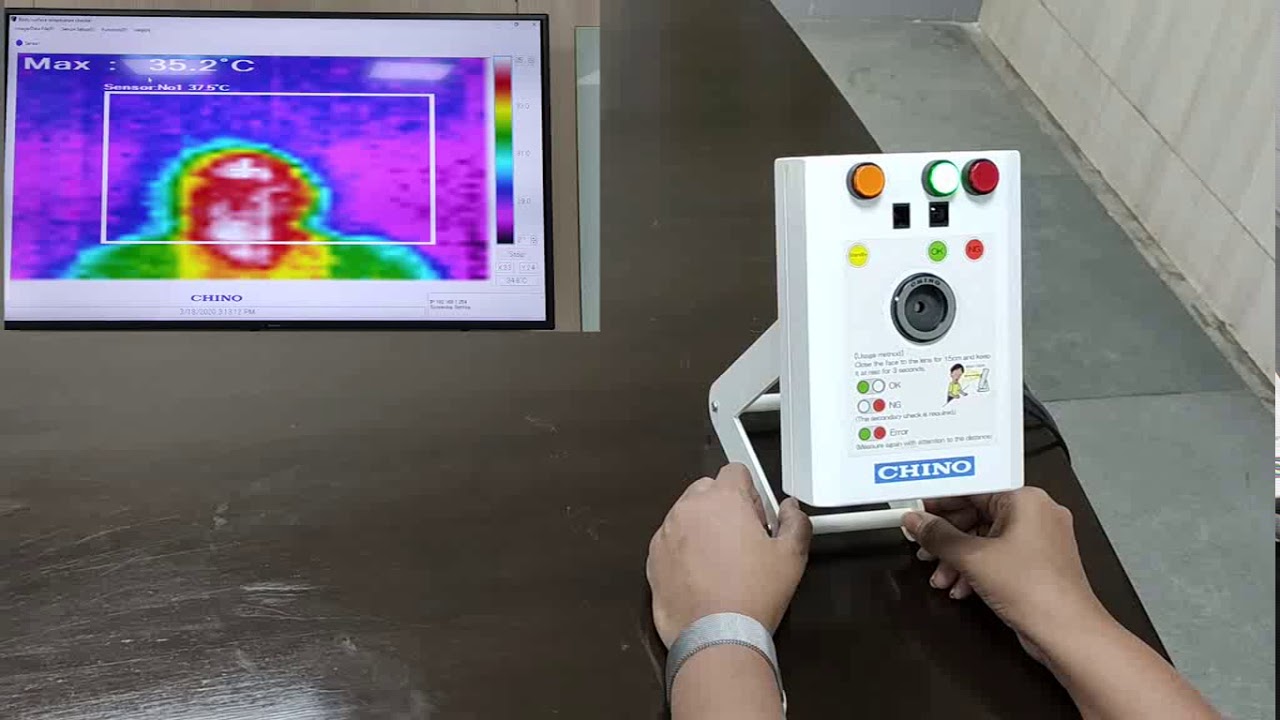 Body Surface Temperature Checker from Chino (Japan) - YouTube
