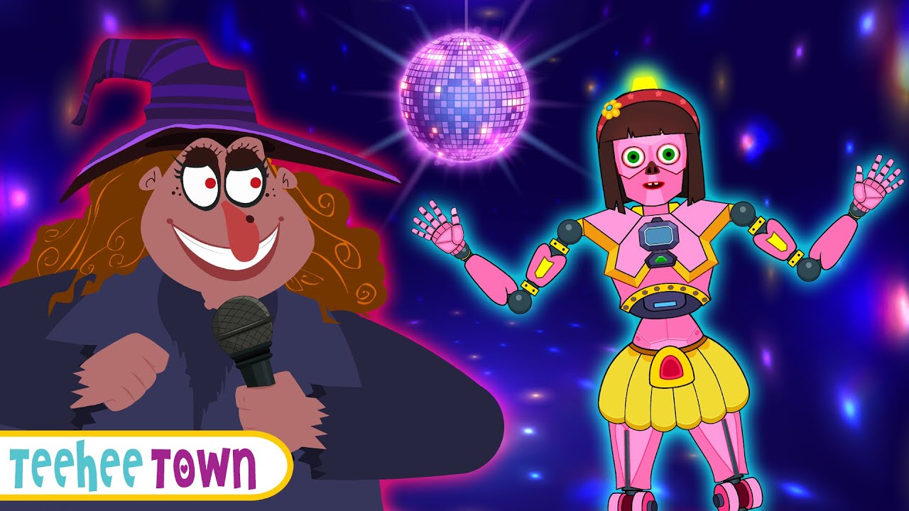 Colorful Robot Dance Song + Spooky Skeletons Nursery Rhymes By Teehee ...