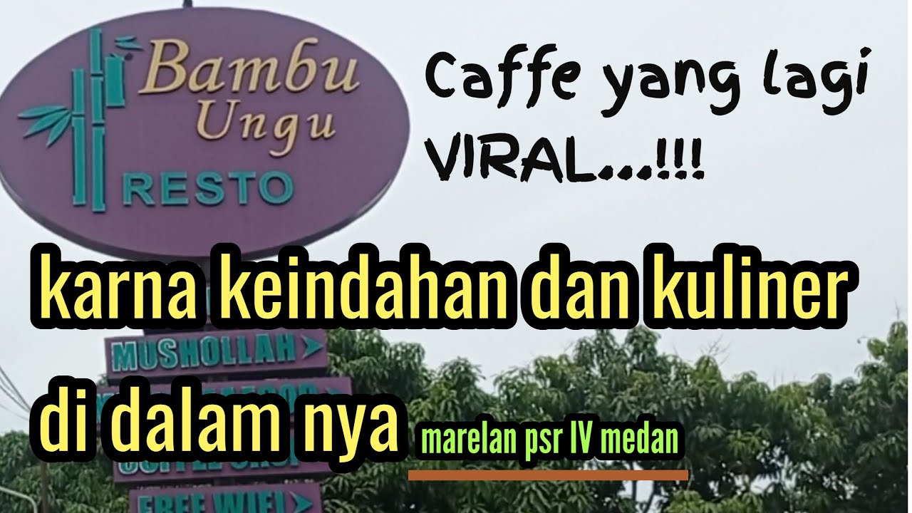 Viral... || Bambu ungu caffe dan resto menjadi primadona kuliner di ...