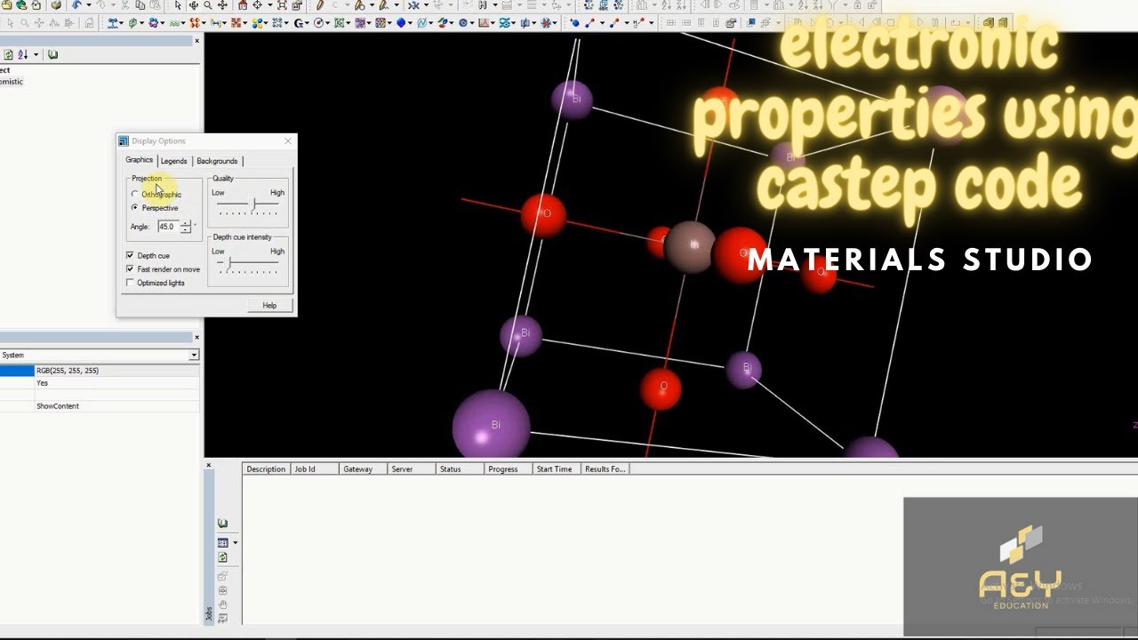castep tutorial electronic properties calculation and analysis - YouTube